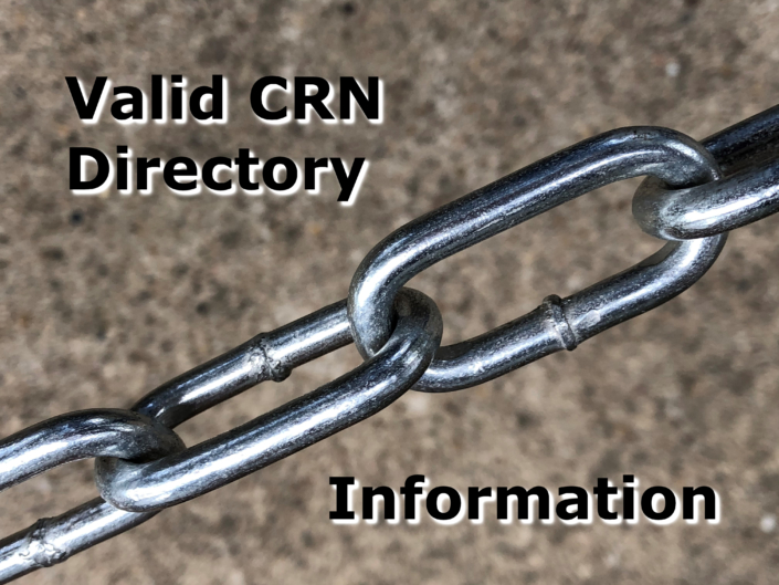 Valid CRN Number Lookup Database & CRN Number Registration Directory Info